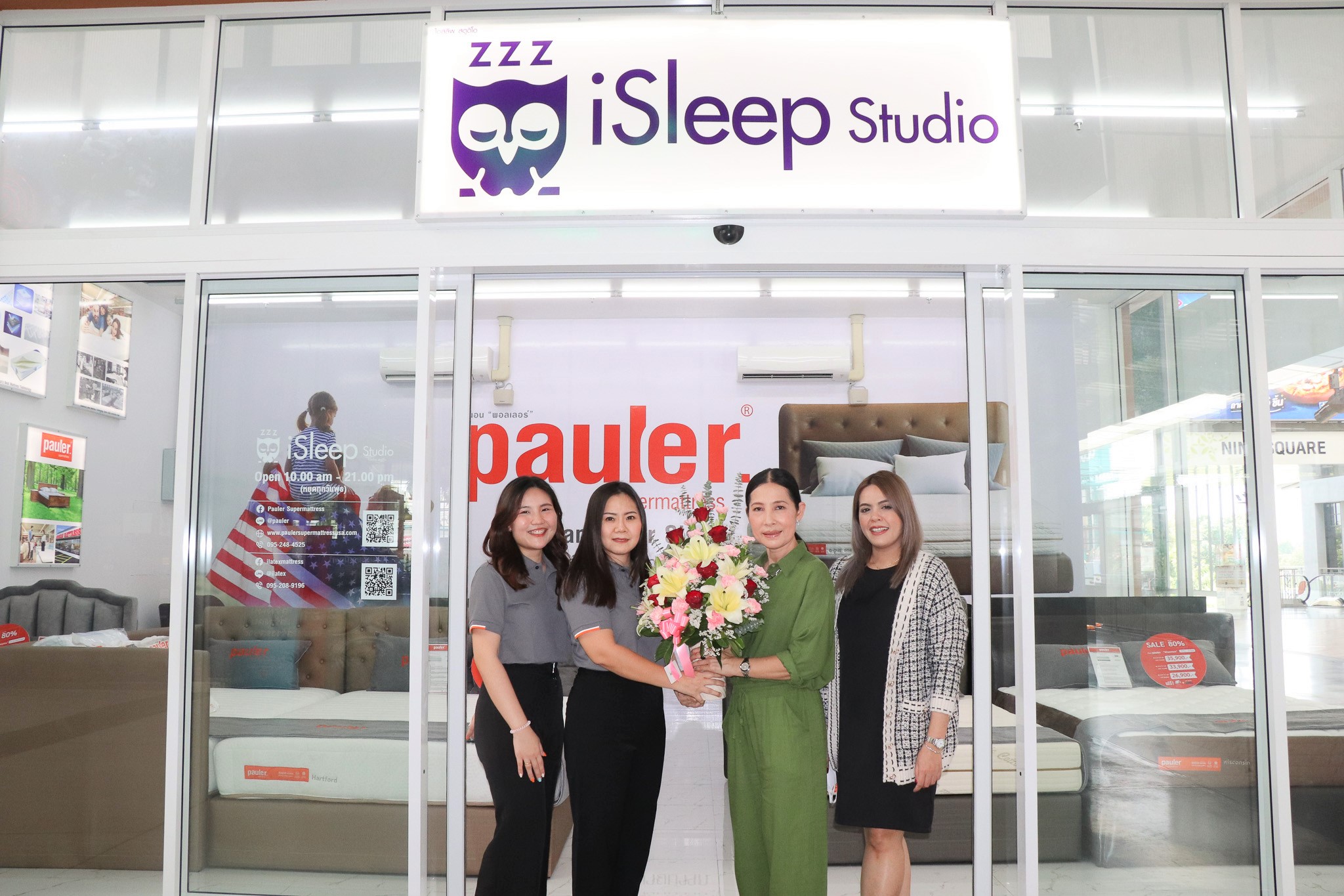 ผู้บริหารเดอะไนน์ เซ็นเตอร์ ติวานนท์ ร่วมต้อนรับ โชว์รูม Pauler เปิด ...